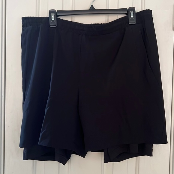 FLX | Shorts | Mens Black Quick Dry Shorts With Under Shorts 7inseam Xl ...